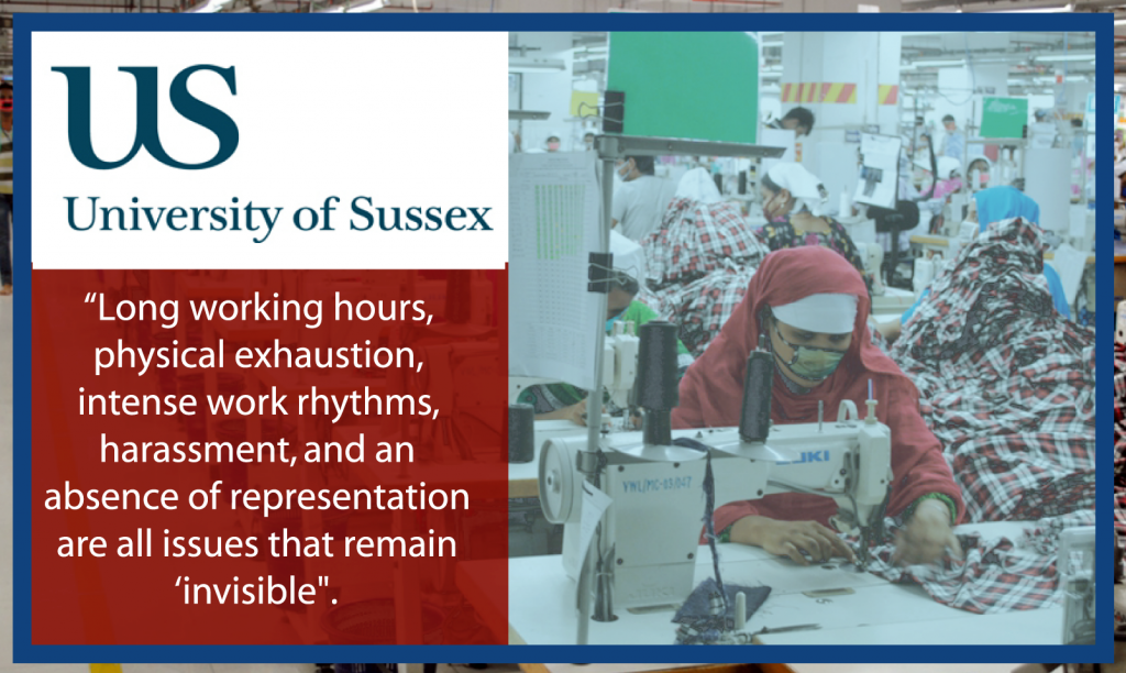 Garment workers still at risk : UK Study